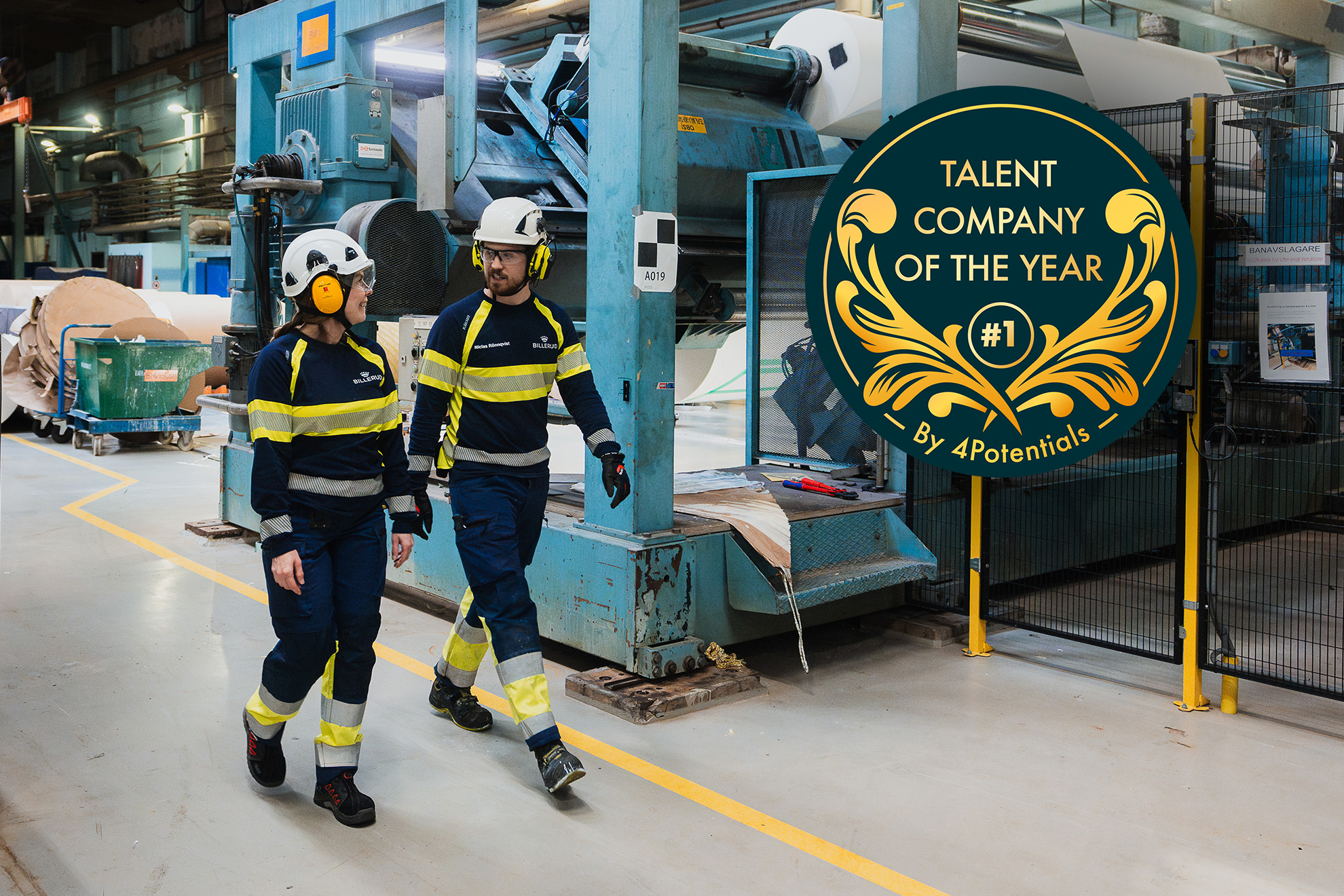 Billerud toppar återigen listan som bästa arbetsgivare 2025 enligt 4potentials - Billerud