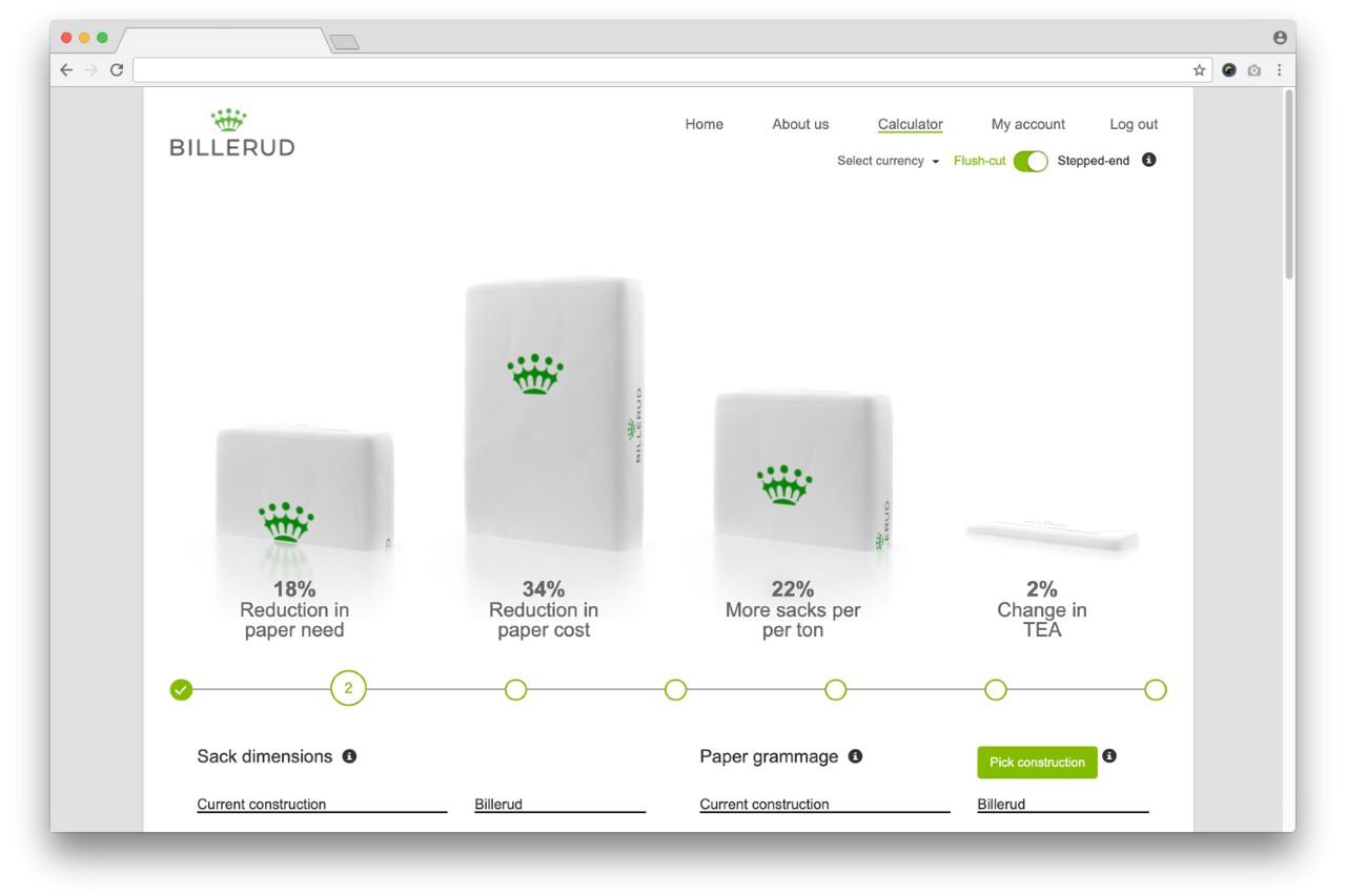 Strong premium sack paper – Billerud